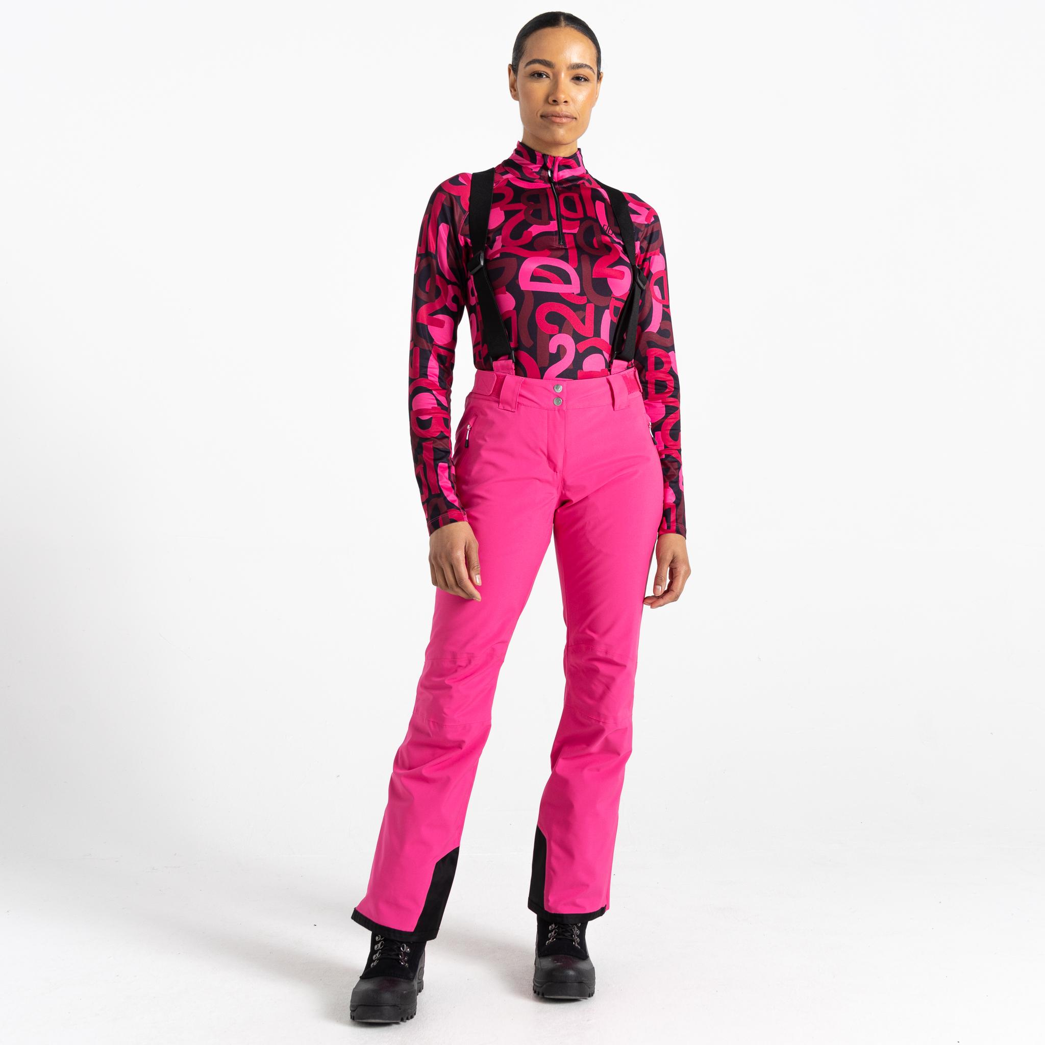 DARE2B EFFUSED Pure Pink Soft Shell Ski Pants SHORT